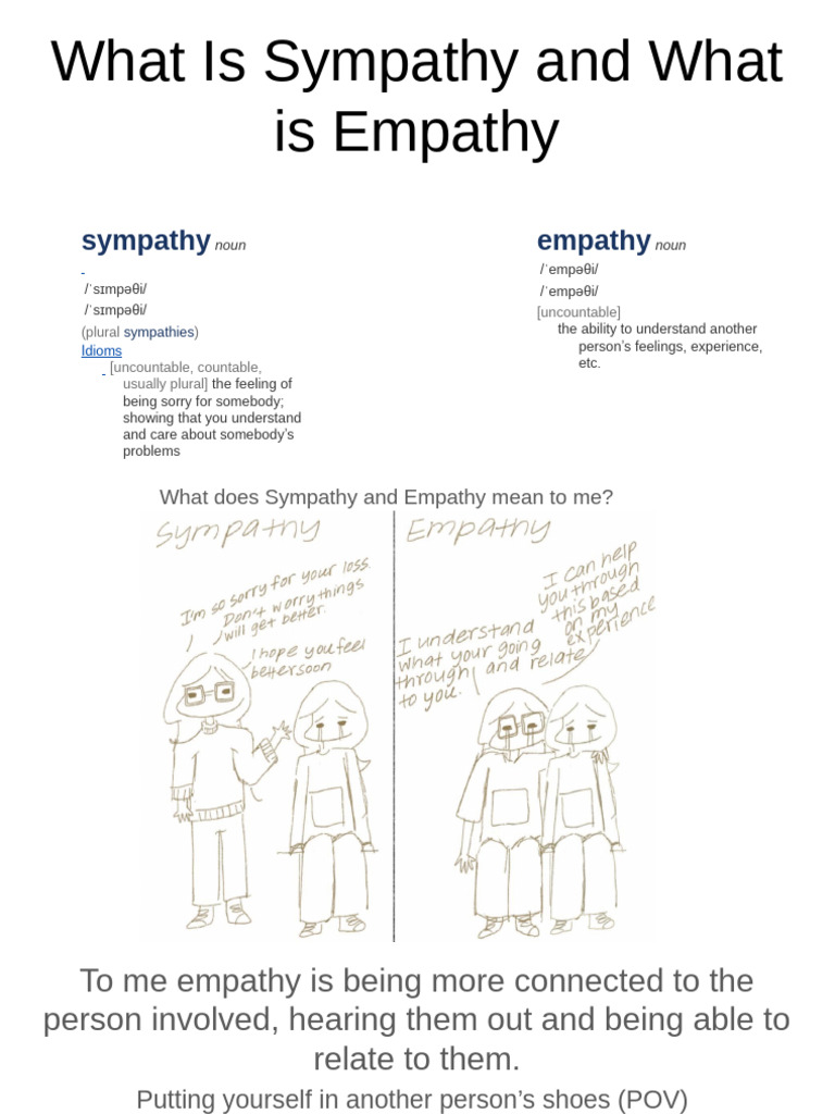 Understanding Sympathy vs. Empathy | PDF