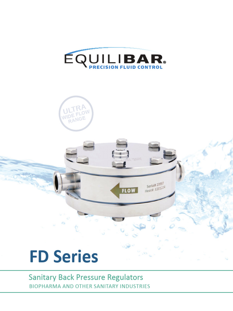 Equilibar-Sanitary FD Series-Back Pressure Regulators | PDF