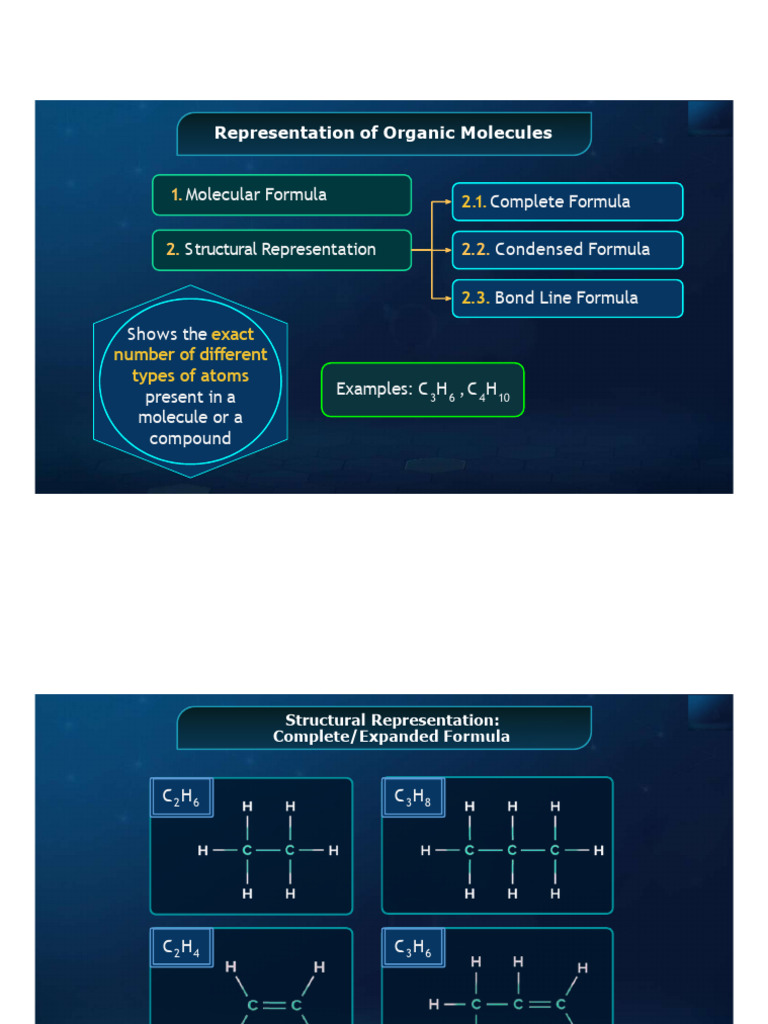Organic Molecule Representation Guide | PDF