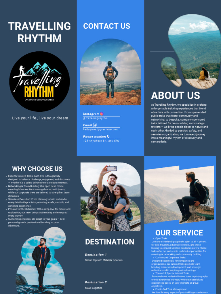 Modern and Elegant Trifold Travel Agency | PDF