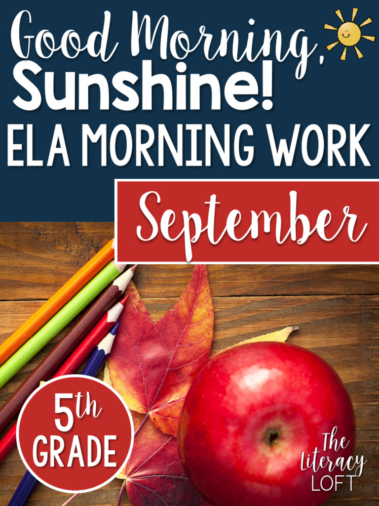 02 - ELA Morning Work 5th Grade {September} | PDF | Rhinoceros ...