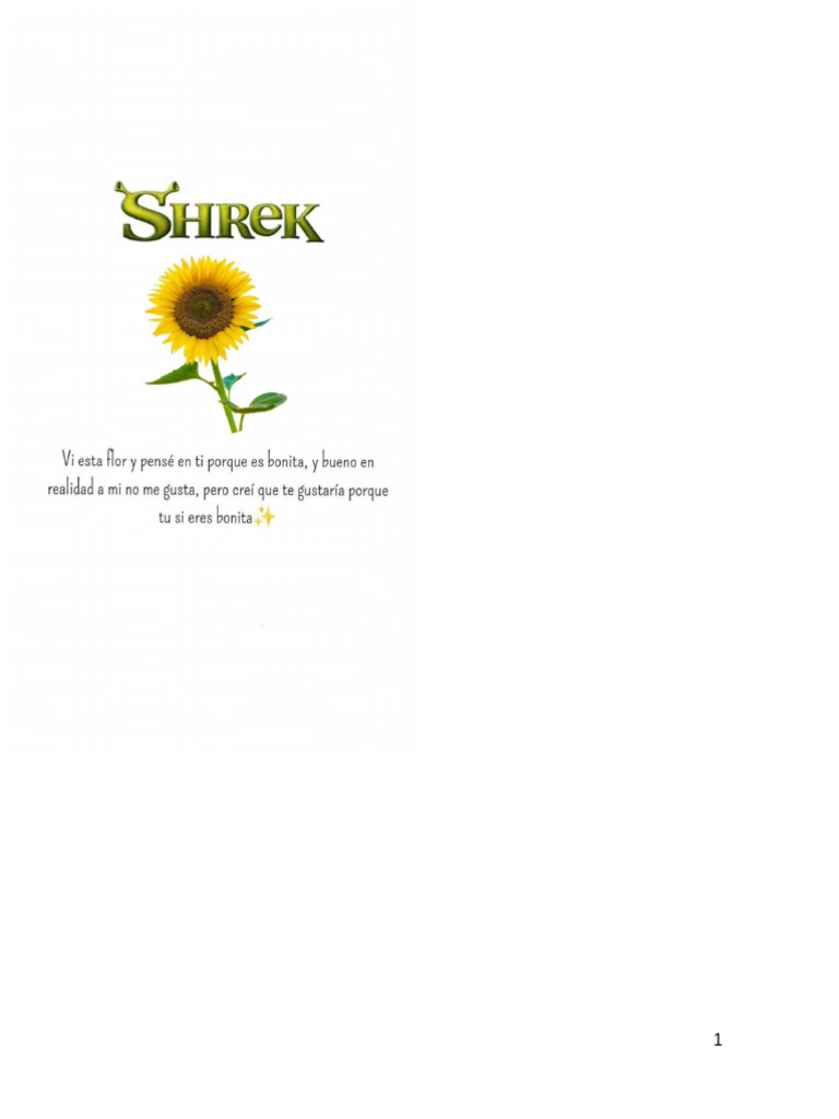 Flor Shrek | PDF