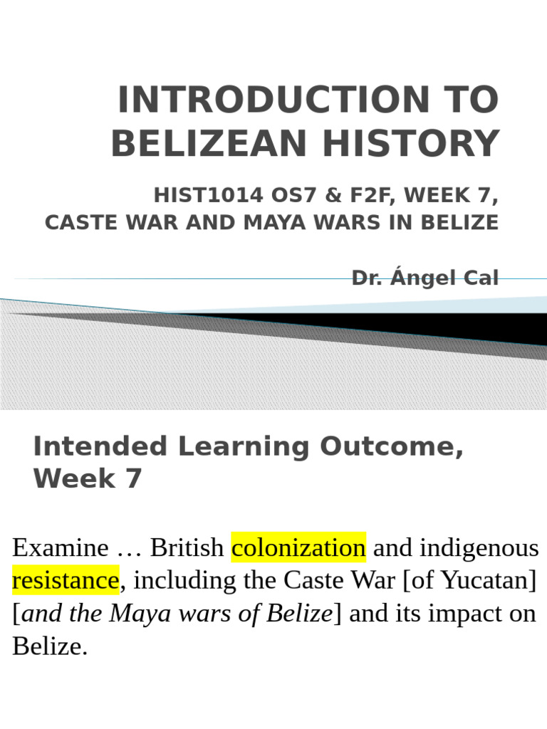 Belize's Caste War and Maya Resistance | PDF | Belize | Maya Peoples
