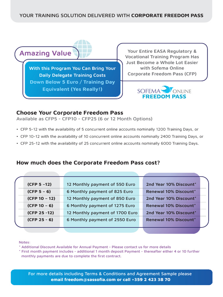 SOL Corporate Freedom Pass Brochure | PDF | Business | Economies
