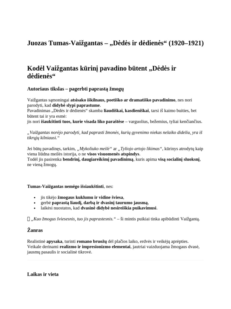 Dedes Ir Dedienes | PDF
