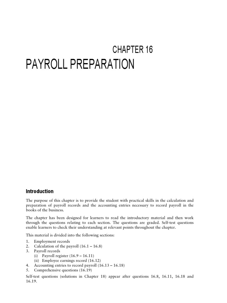 Payroll Preparation | Download Free PDF | Payroll | Withholding Tax