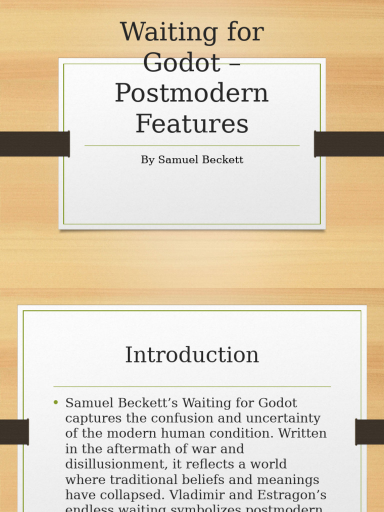 Postmodern Themes in Waiting for Godot | PDF