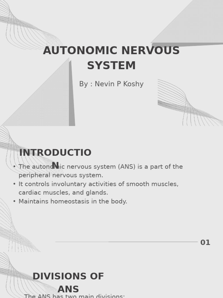 Autonomic Nervous System.pptx | PDF | Autonomic Nervous System | Nervous System