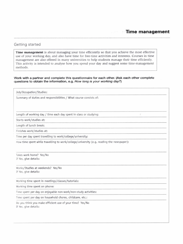 Time Management | PDF
