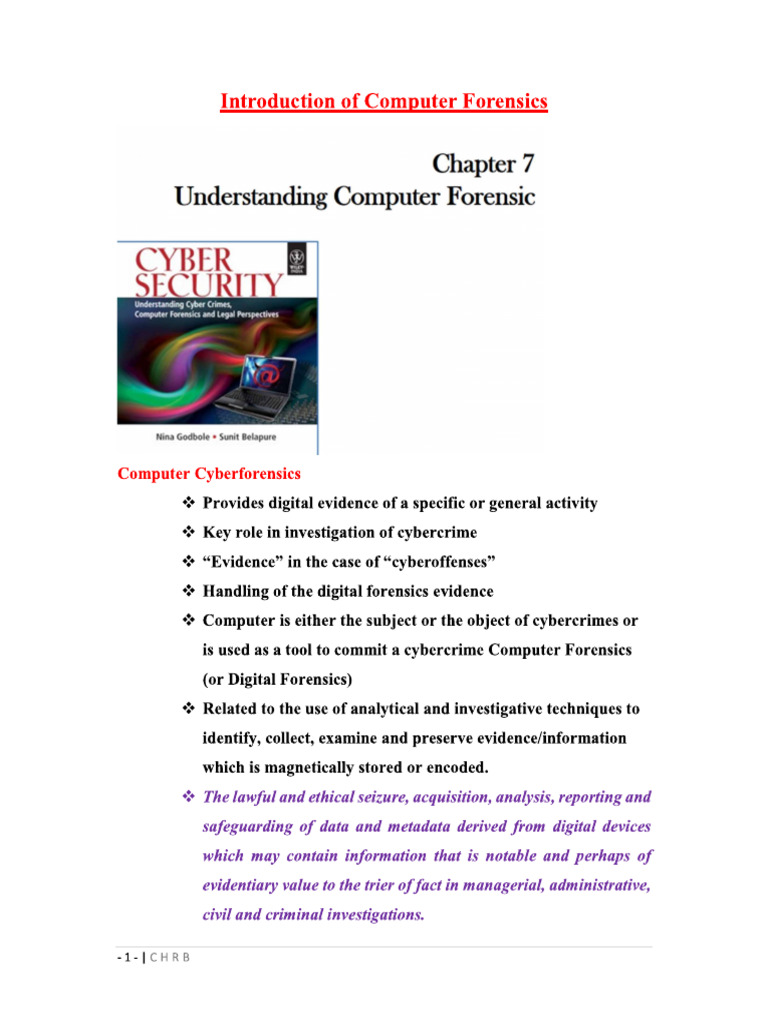 Computer Forensics | PDF