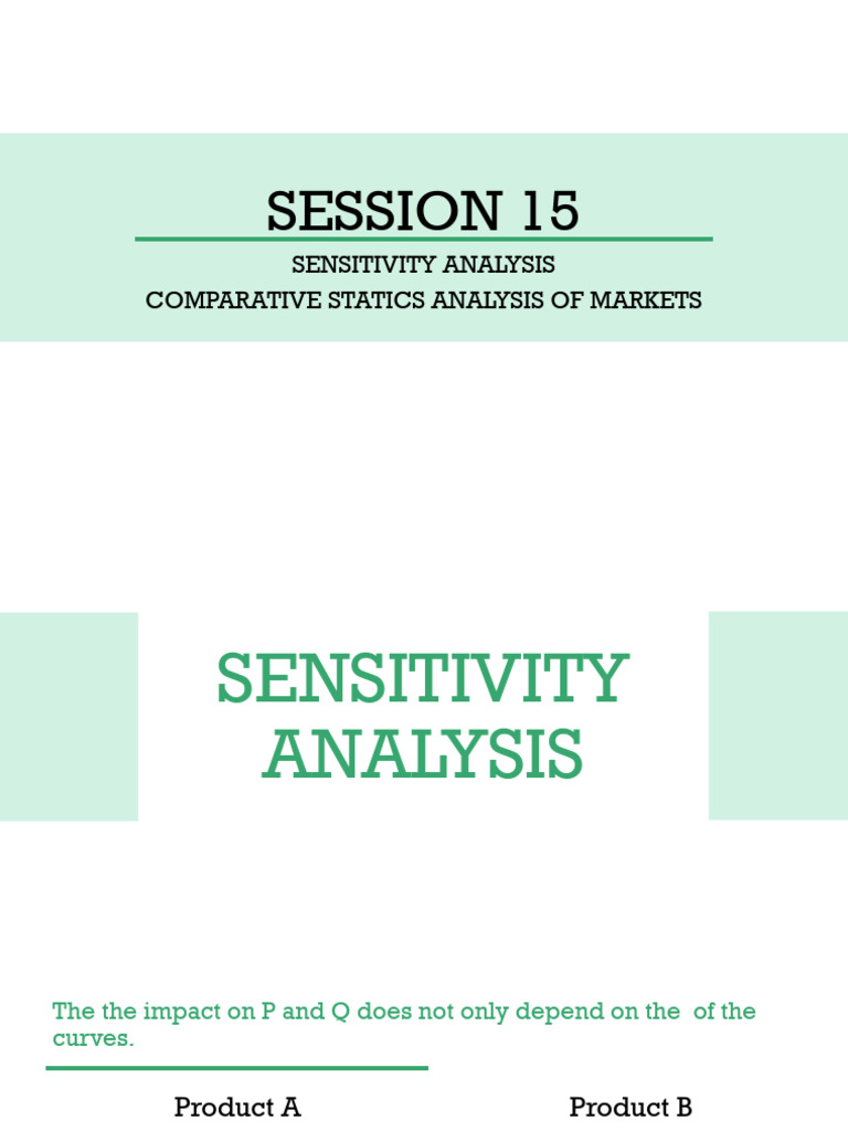 VPPT Session 15 - Elasticity and Comparative Statics | PDF | Price ...