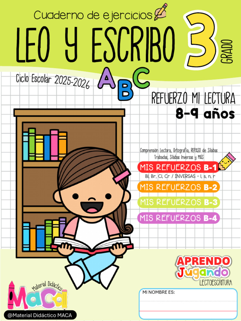 Cuaderno de Ejercicios de Lectura 8-9 Años | PDF | Adjetivo