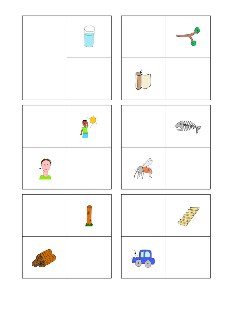 Nederlandse Les Werkblad Plaatje Woord Domino Groep3 | PDF