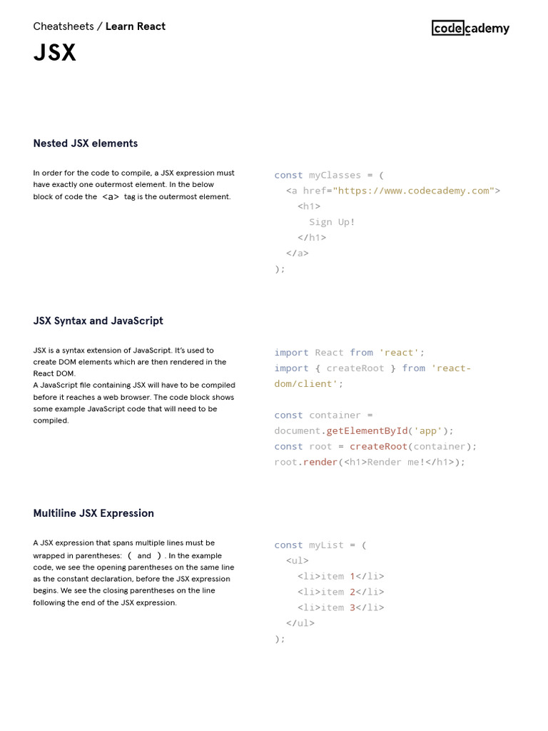 React full course | PDF | Document Object Model | Java Script
