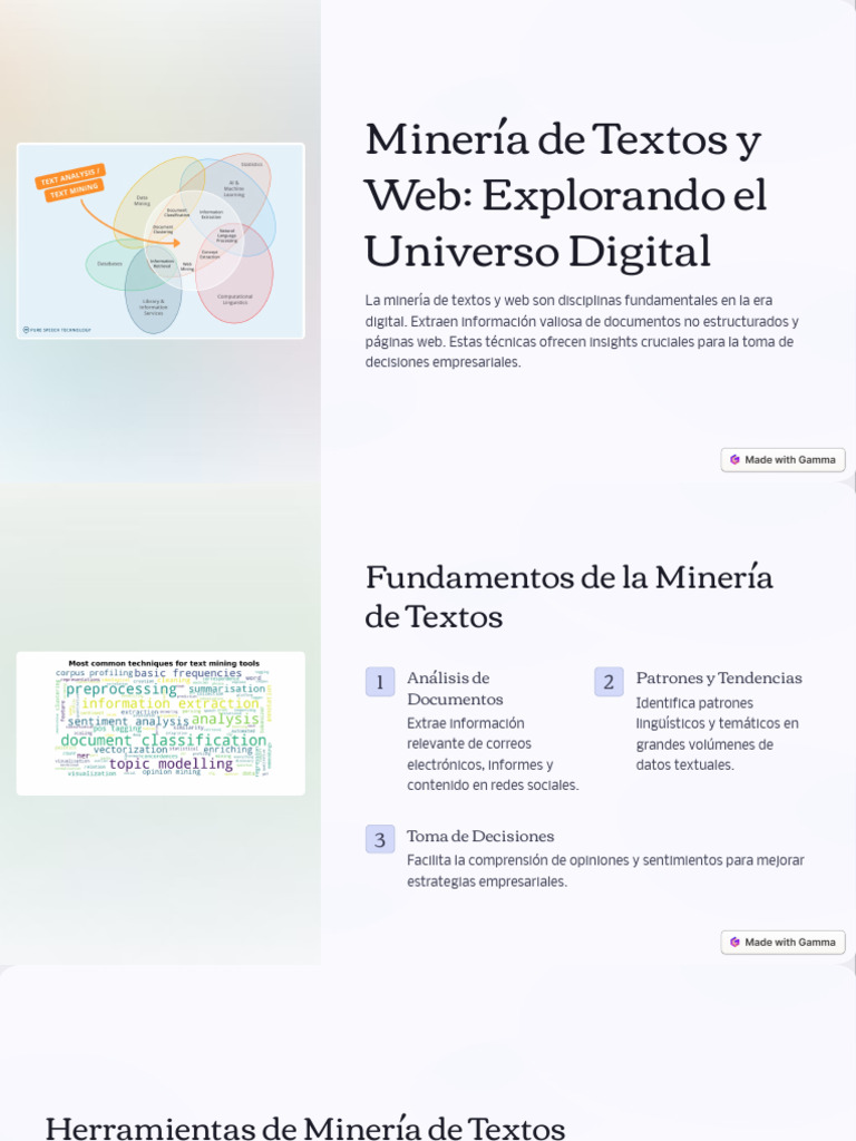 Mineria de Textos y Web Explorando El Universo Digital | PDF ...