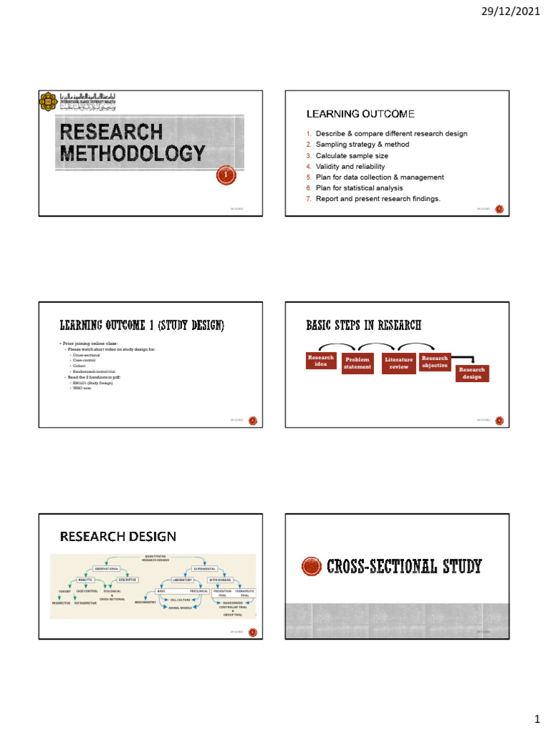 Study Design | PDF | Methodology | Scientific Method