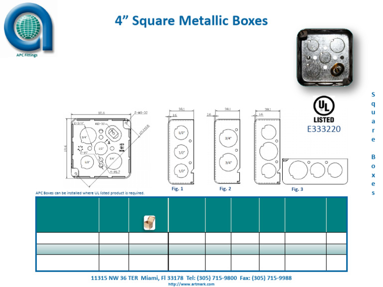 4 Square Metallic Boxes | PDF | Metals | Materials