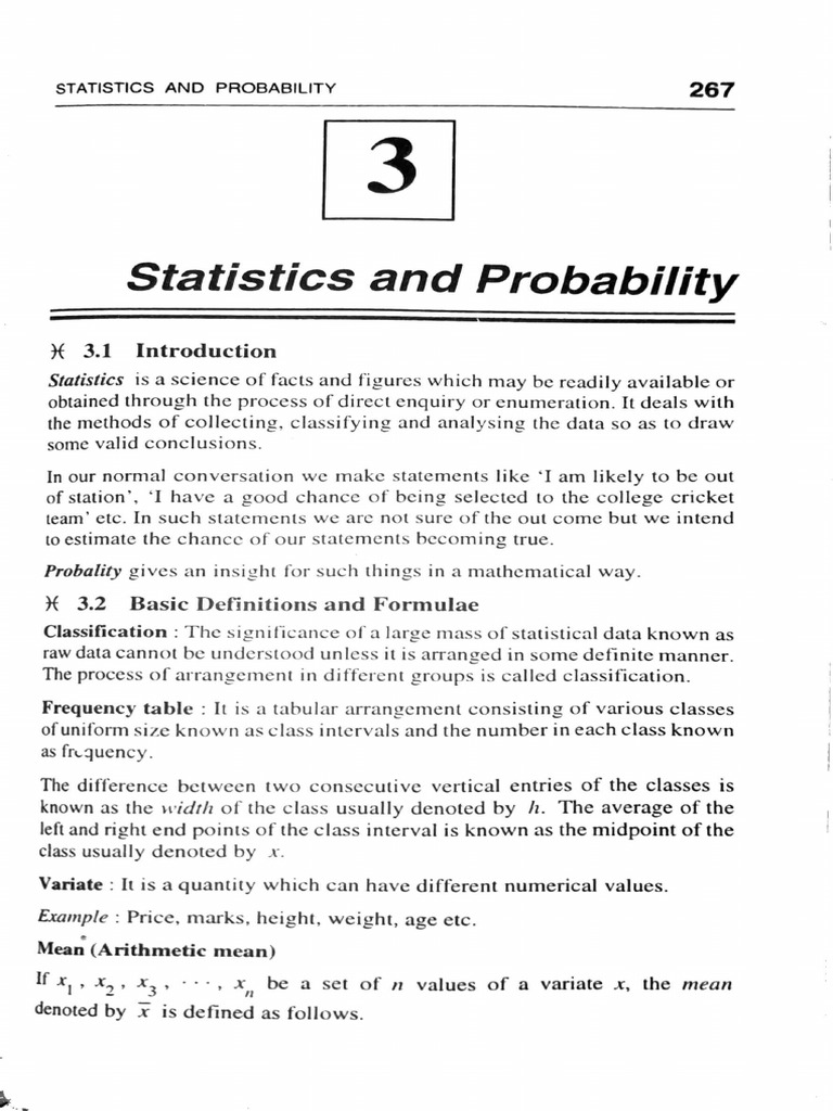 Statistics and Probability | PDF