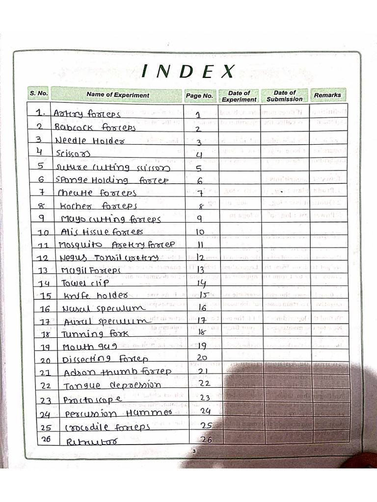 Instrument Book | PDF