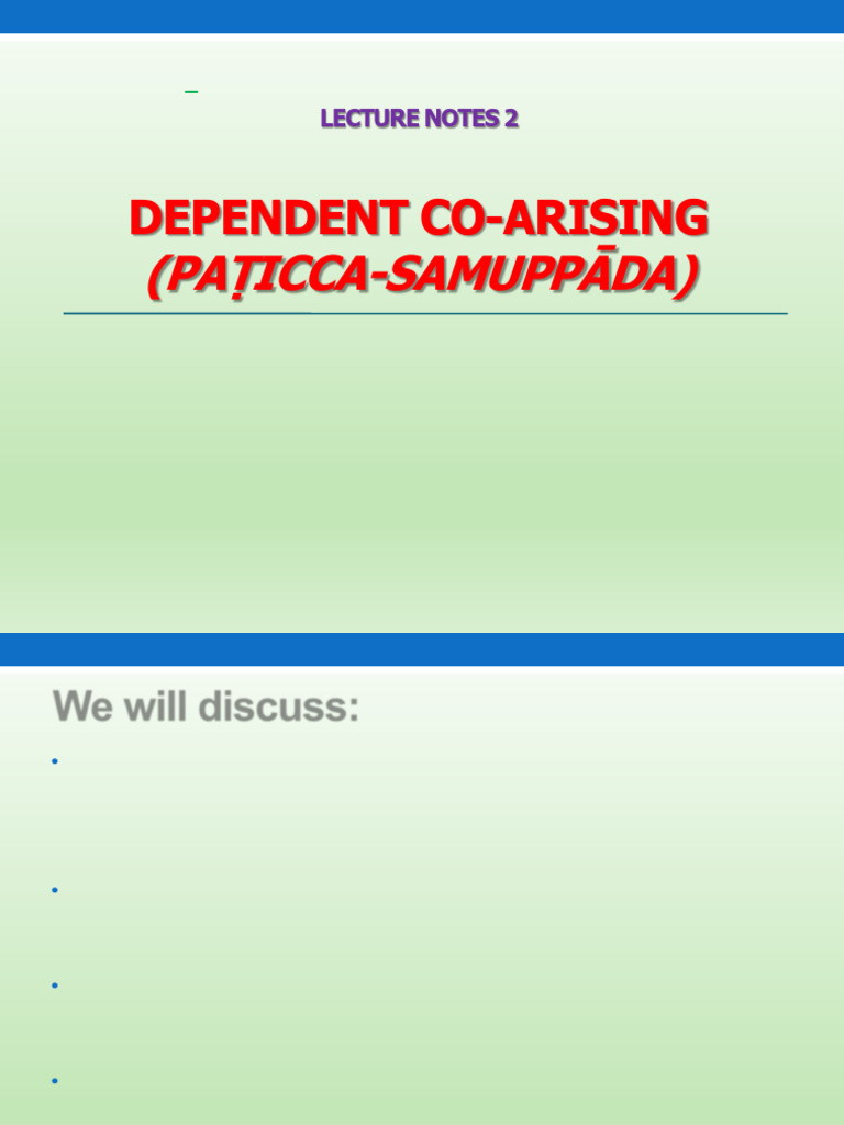 2019 20 LN2 Dependent Co Arising | PDF | Nāstika | Religious ...