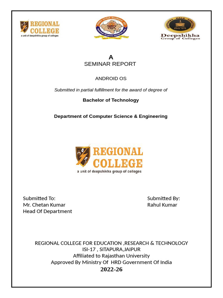 ITR | PDF | Android (Operating System) | Java (Programming Language)