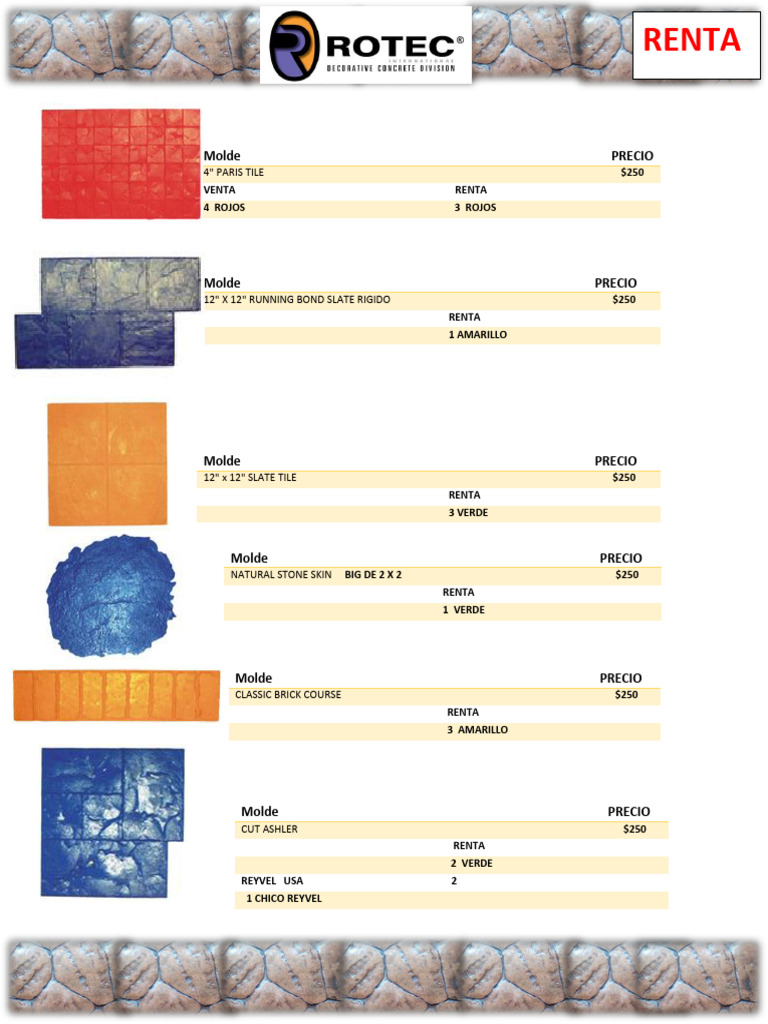 Moldes para Estampado 2025 | PDF