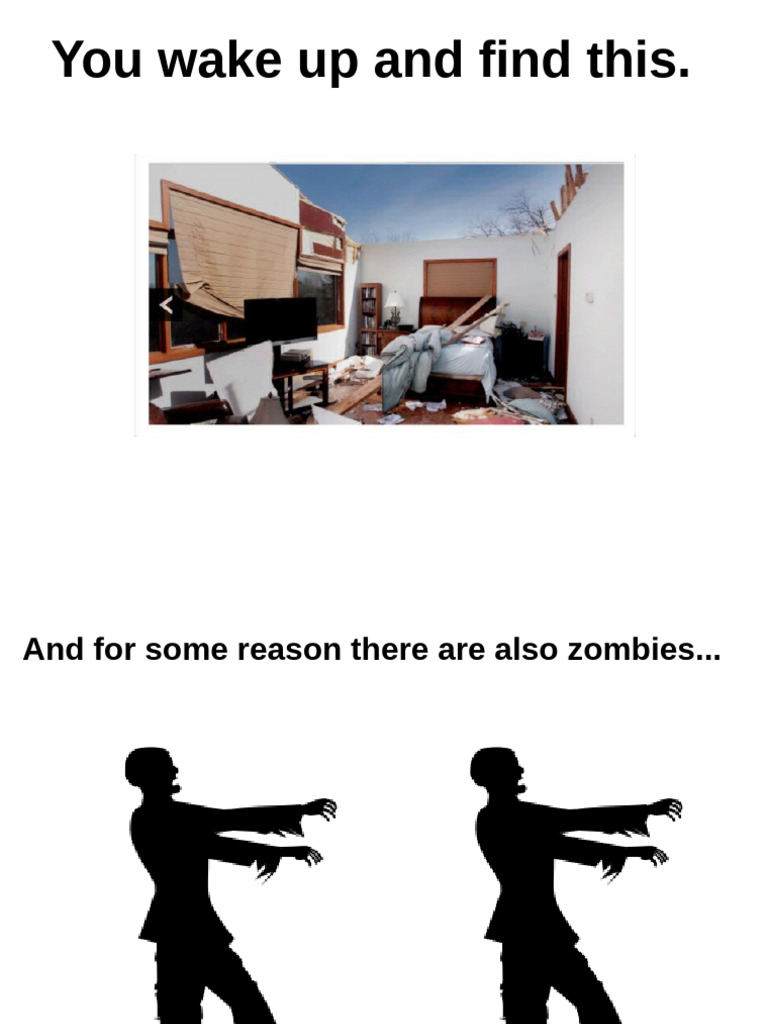Zombie Apocalypse Speaking Exercise | PDF