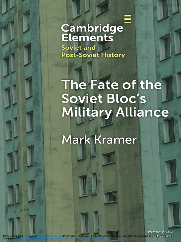 Fate of The Soviet Blocs Military Alliance | PDF | Warsaw Pact | Soviet ...