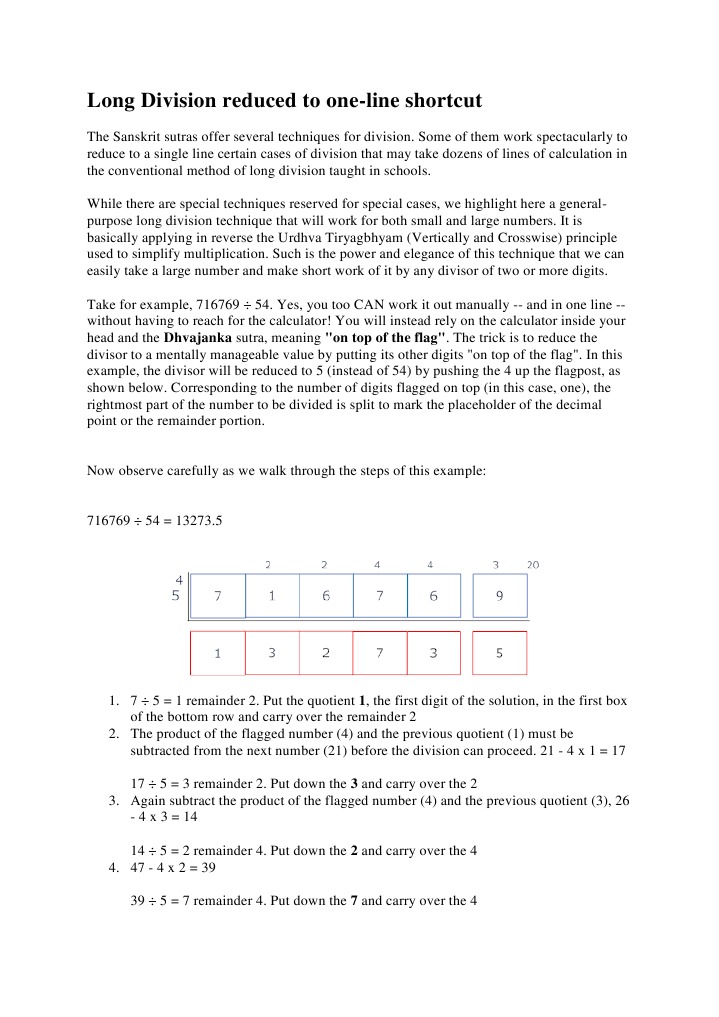 Long Division | PDF | Discrete Mathematics | Arithmetic