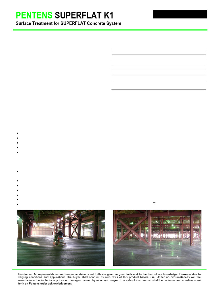SUPERFLAT K1 | PDF | Concrete | Water