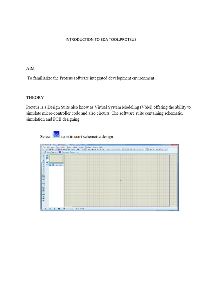 Introduction To Eda Tool:Proteus | PDF