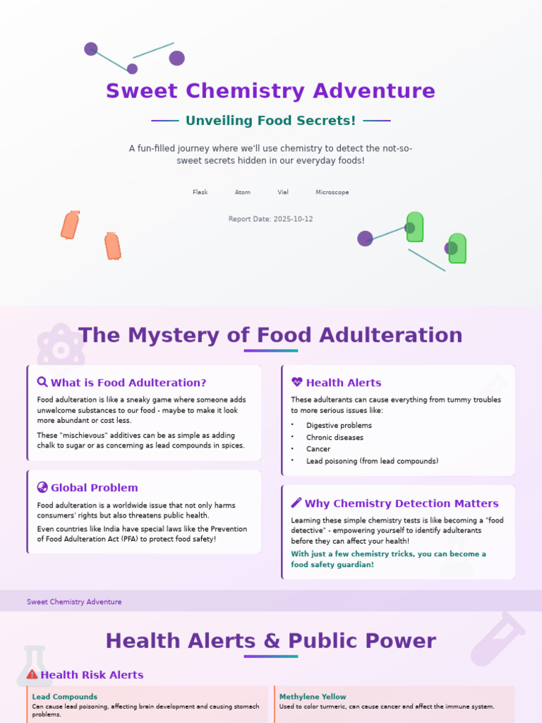 Sweet Chemistry Adventure - Unveiling Food Secrets! | PDF | Chili ...