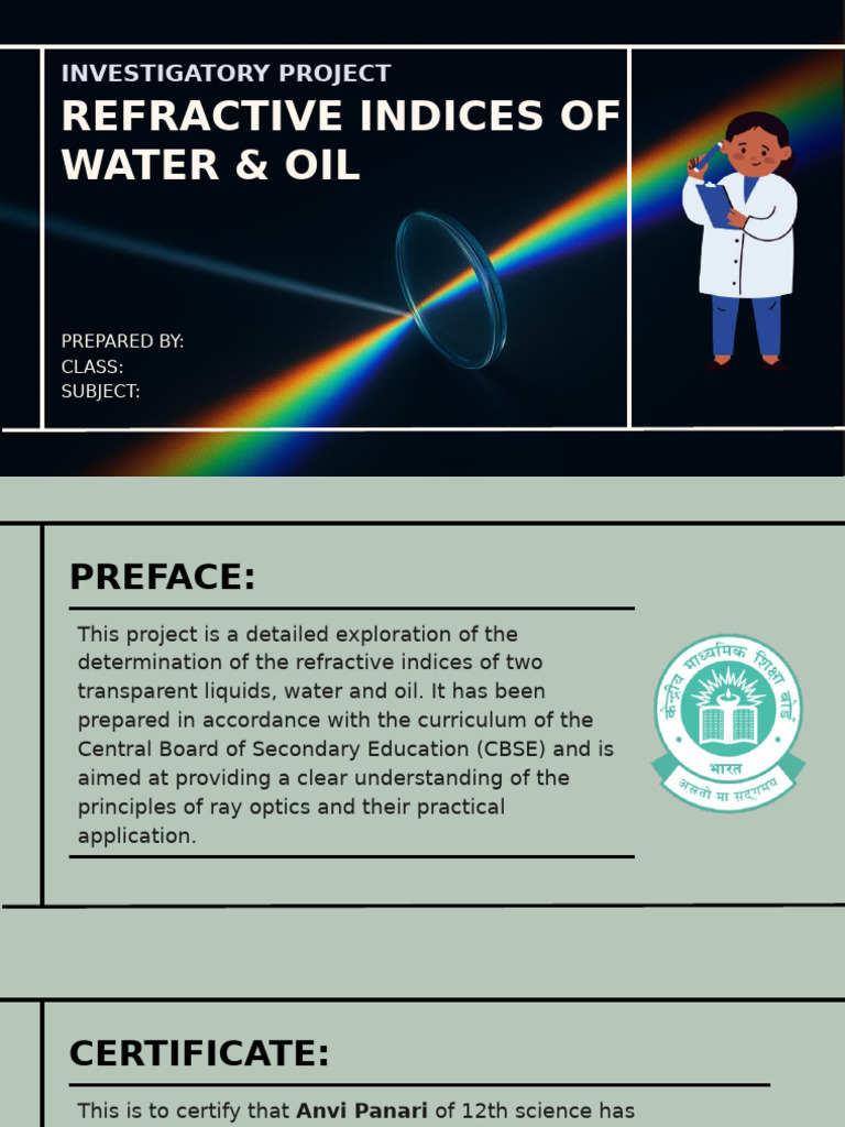 Refractive Index | PDF | Refractive Index | Optics