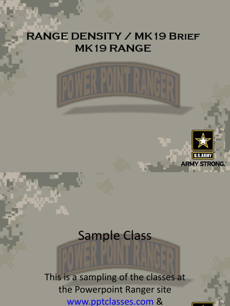 MK19 Range Brief Example | Ammunition | Range Safety