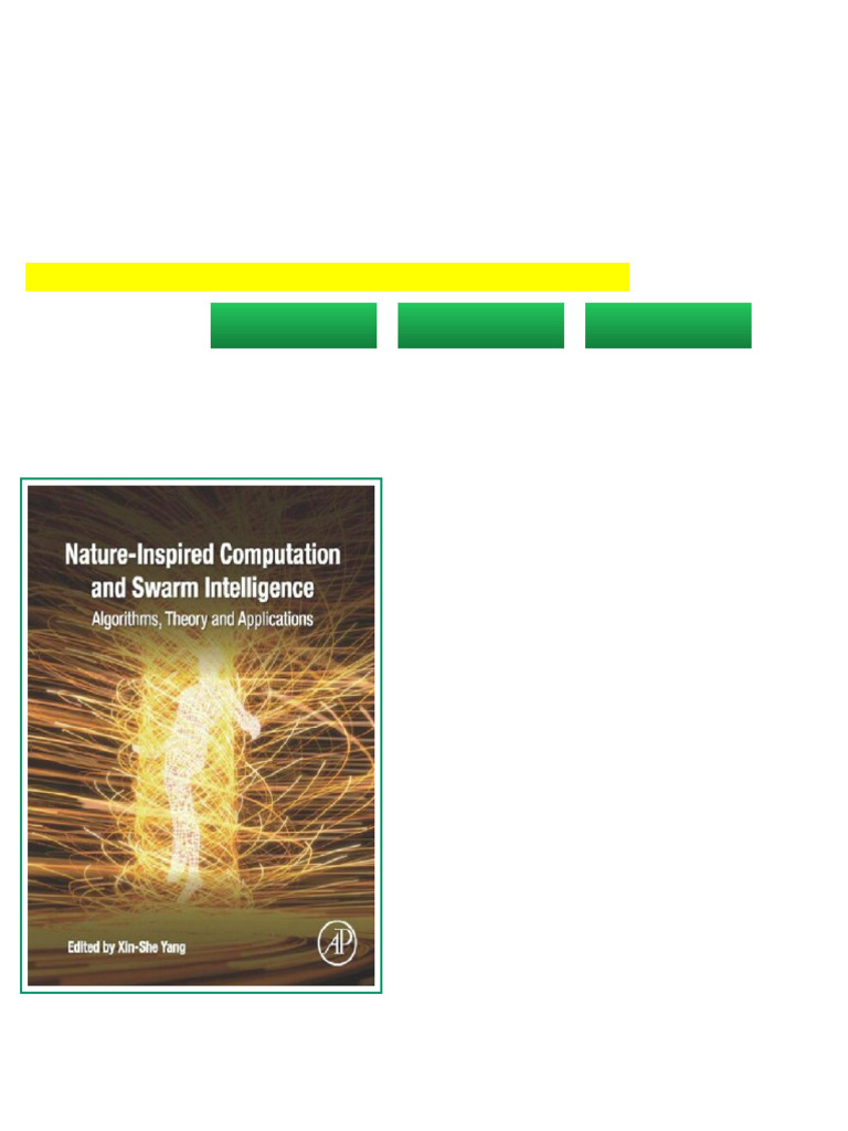 (Ebook) Nature-inspired Computation and Swarm Intelligence: Algorithms, Theory and Applications ...