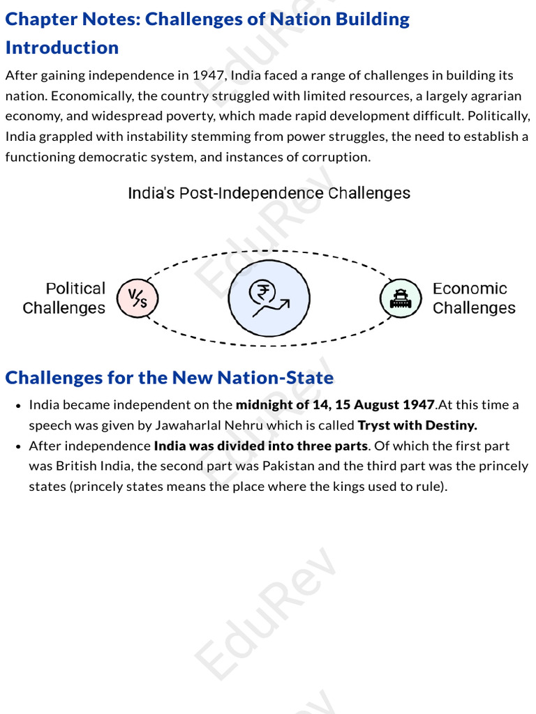 Challenges of Nation Building | PDF | Partition Of India | Pakistan