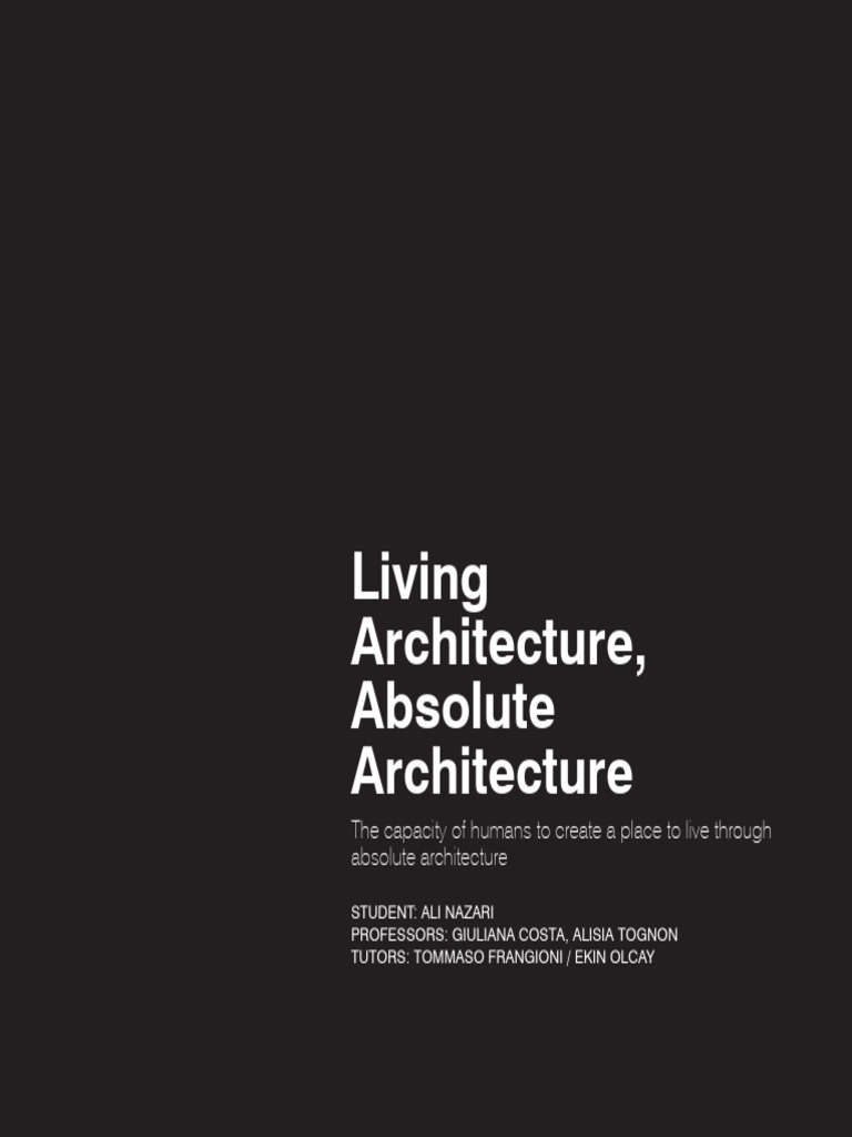 Living Architecture, Absolute Architecture | PDF | Identity (Social ...
