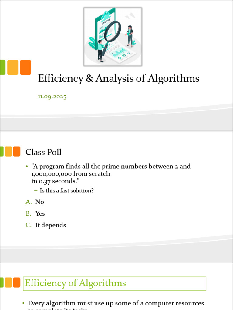 Lecture 07 - Efficiency & Analysis of Algorithms (1) | PDF | Algorithms ...
