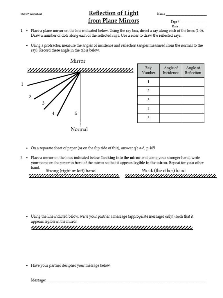 5 Reflectionoflight2pws | PDF