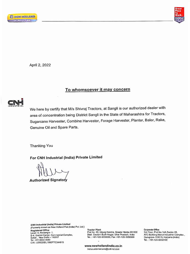 Dealer Letter | PDF