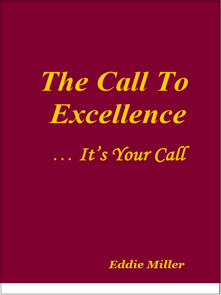 __The Call to Excellence | PDF | Truth | Par (Score)