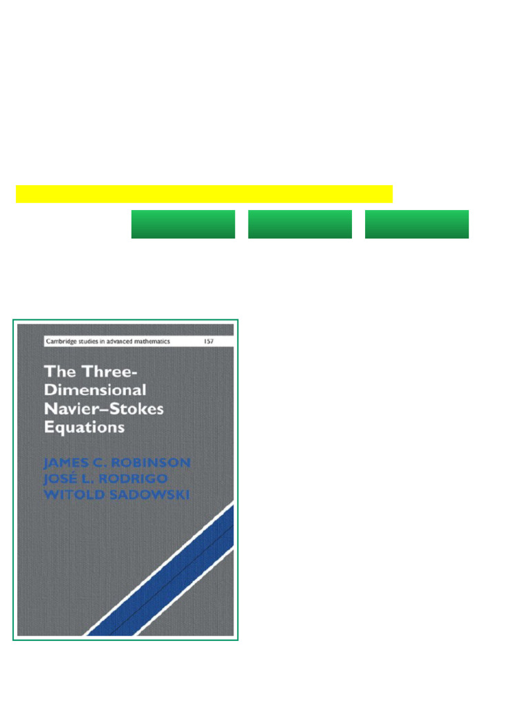 (Ebook) The Three-Dimensional Navier-Stokes Equations: Classical Theory ...