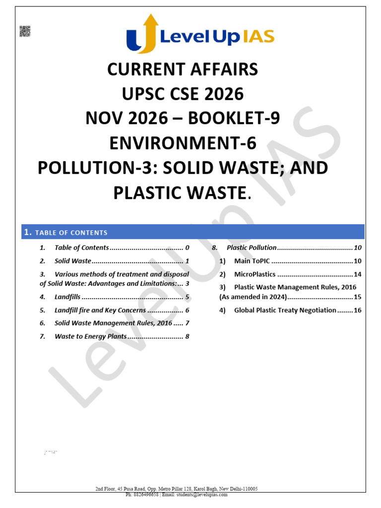 Solid Waste Management in India: Challenges & Solutions | PDF | Waste ...