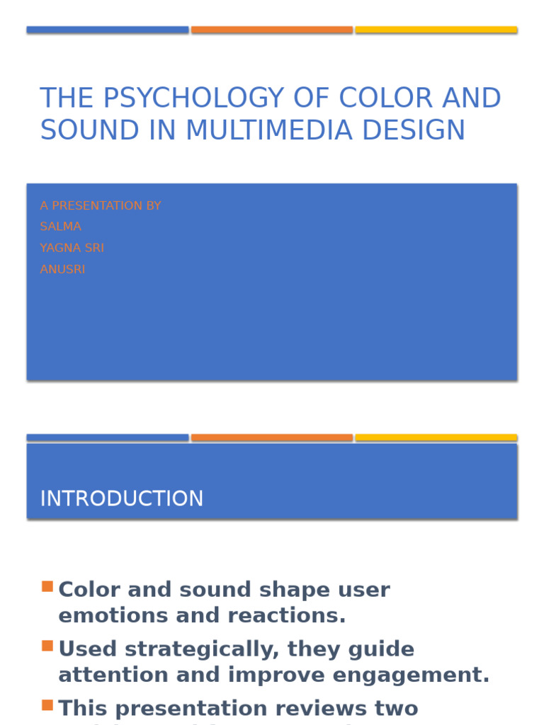 Psychology of Color and Sound | PDF
