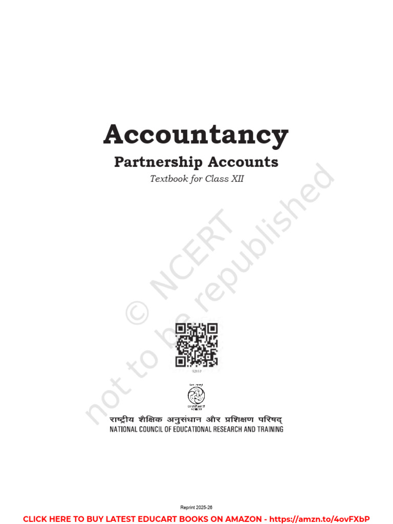 2025-26 CBSE 12 Accountancy Part I Full Book | PDF | Partnership ...
