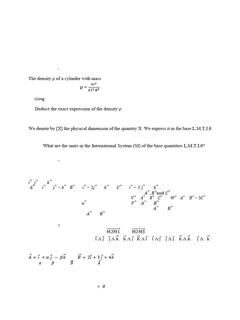 td1 p1 2025 2026 Ing Eng | PDF | Euclidean Vector | Coordinate System