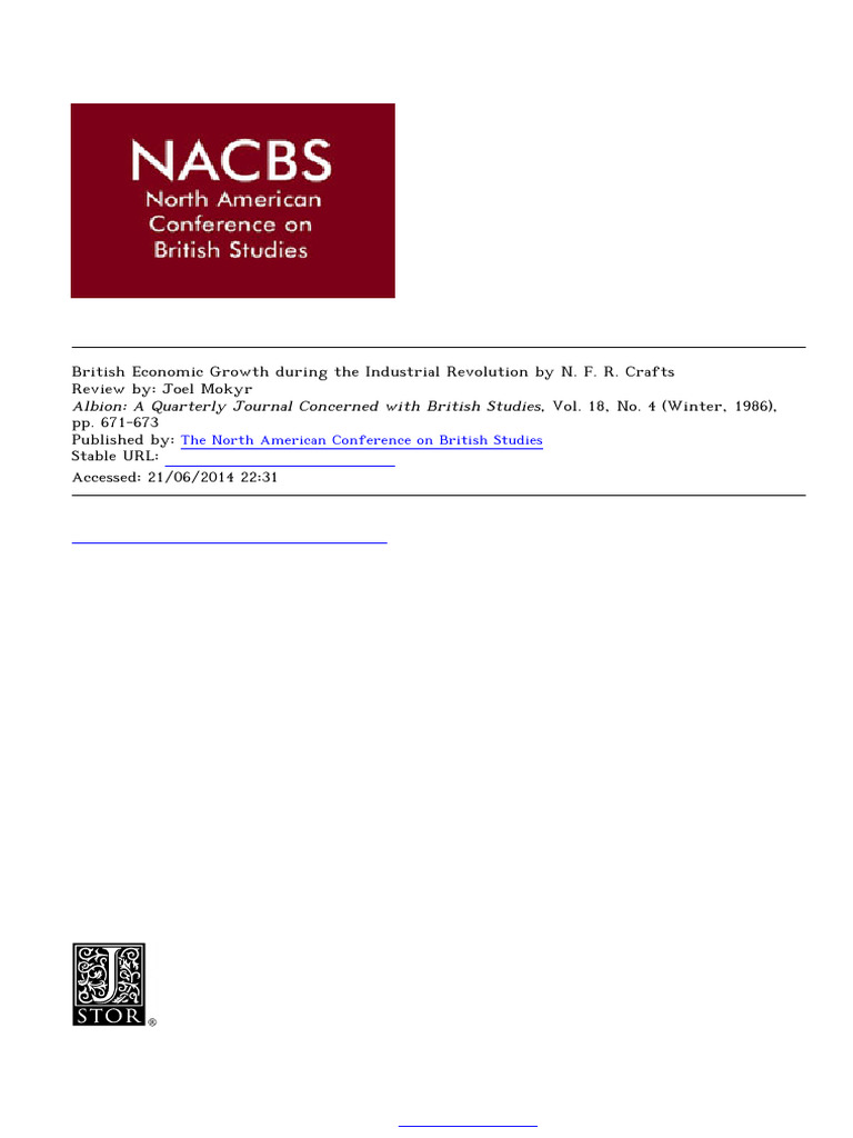 The North American Conference On British Studies | PDF | Economies