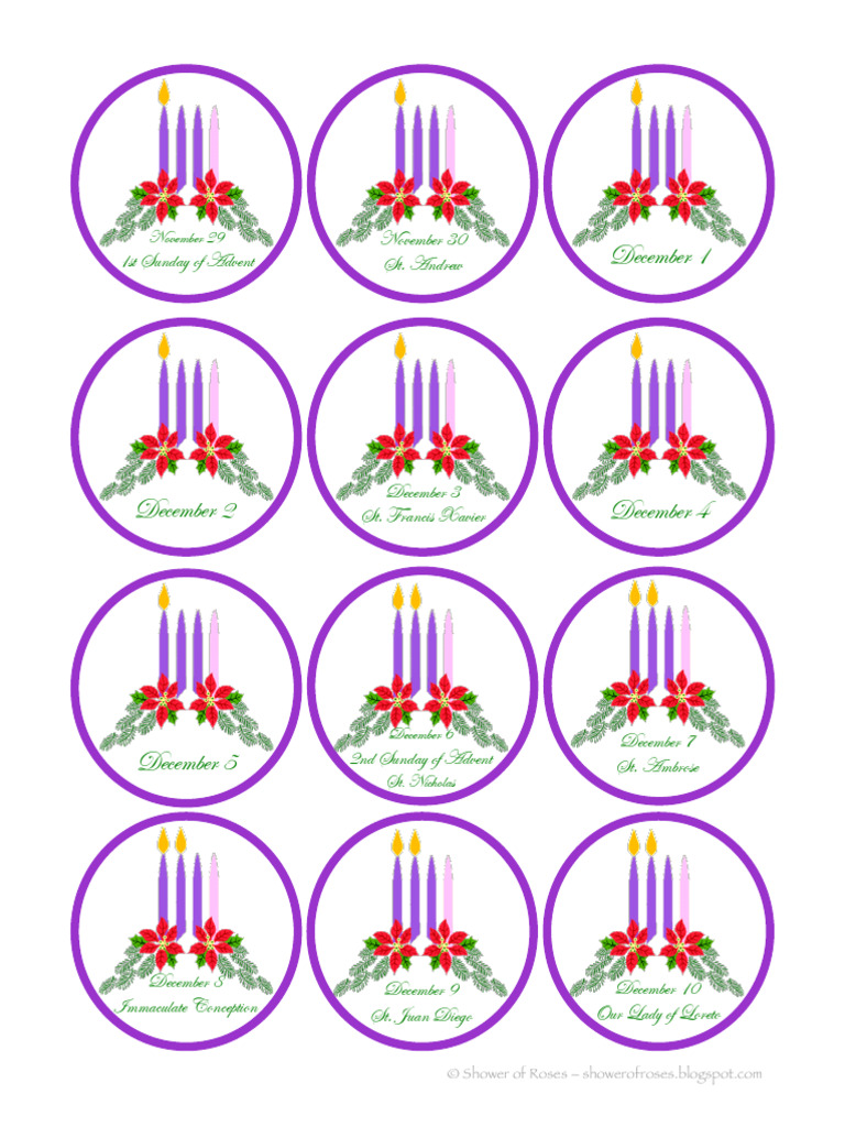 Advent Book Basket Labels 2015 | PDF