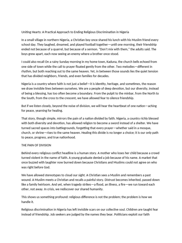 Uniting Hearts-WPS Office | PDF | Prayer | Faith