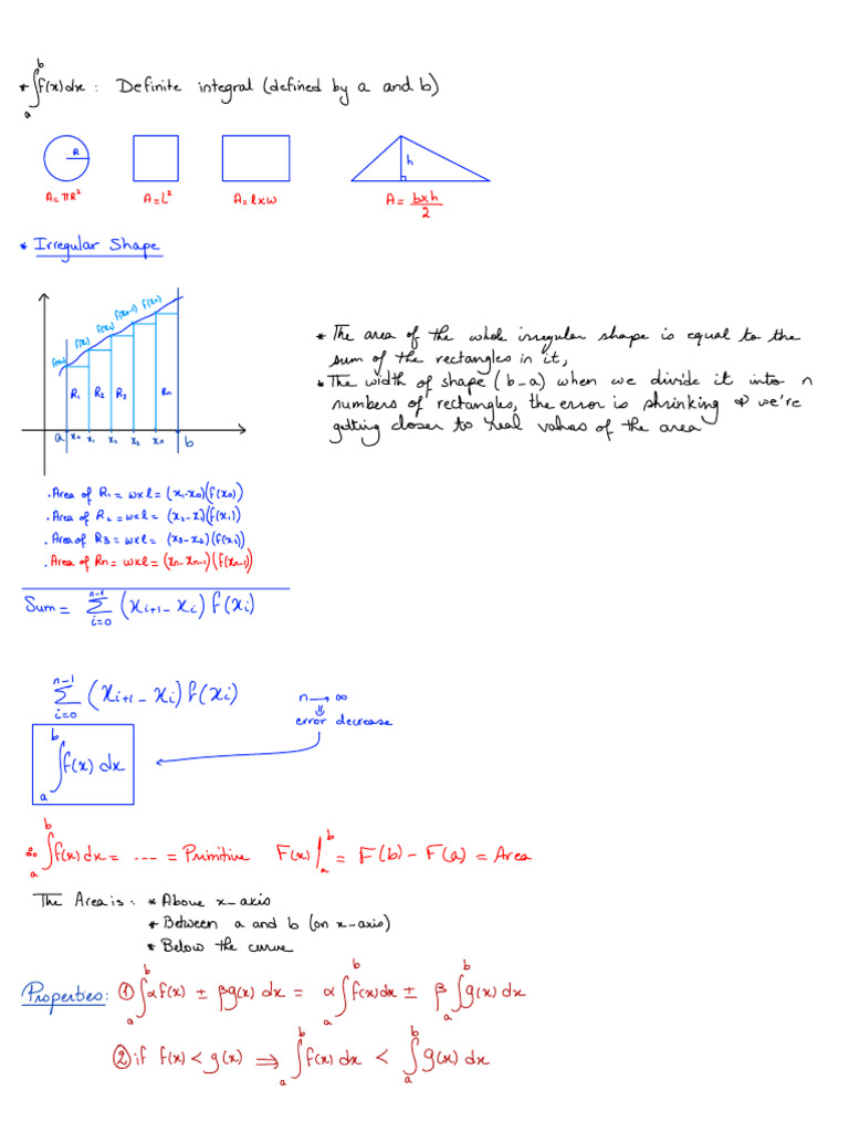 4M1109-Definite Integrals and Double Integrals | PDF | Differential Geometry | Mathematics